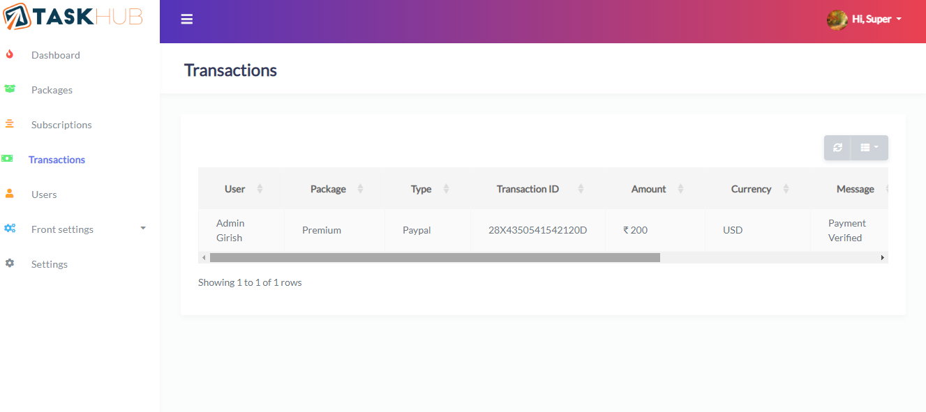 Taskhub SaaS - Project Management Tool, Finance & CRM Tool by infinitietech